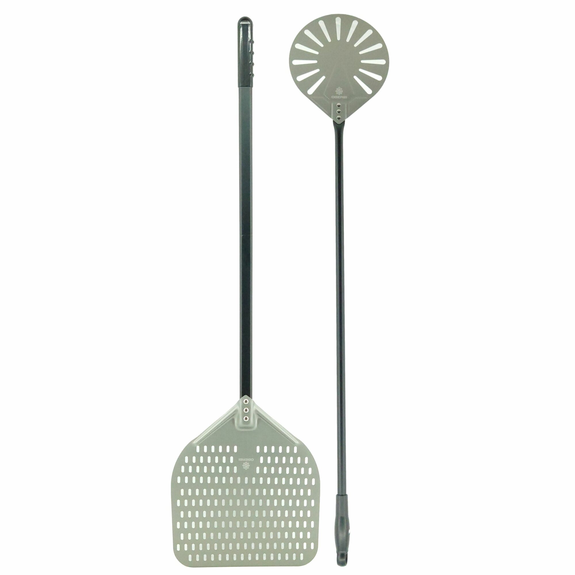 Комплект лопат для выпечки, хлеба, пиццы OBERBI (поворотная - длина 118 см, 1 шт и погрузочная - длина 130 см, 1 шт)