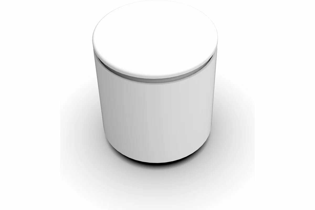 Диал Ручка дверная пластиковая для систем перегородок- 2 штуки, диаметр -50мм, цвет белый 4687206150805