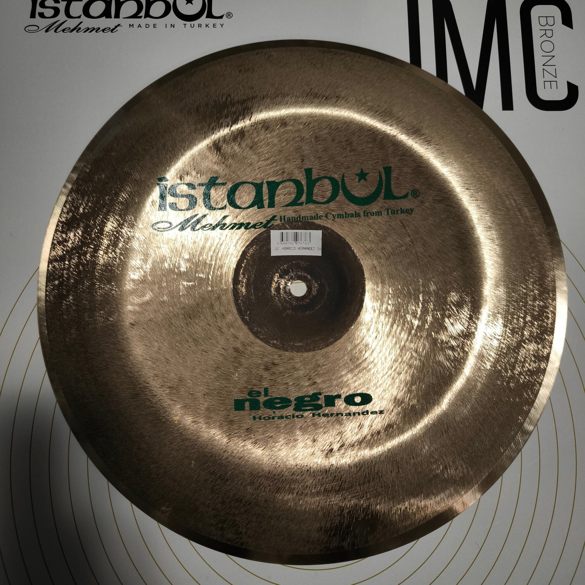 Тарелка для барабанов Istanbul Mehmet Horacio Hernandez China 16 дюймов, колокольная бронза В20, ручная ковка.