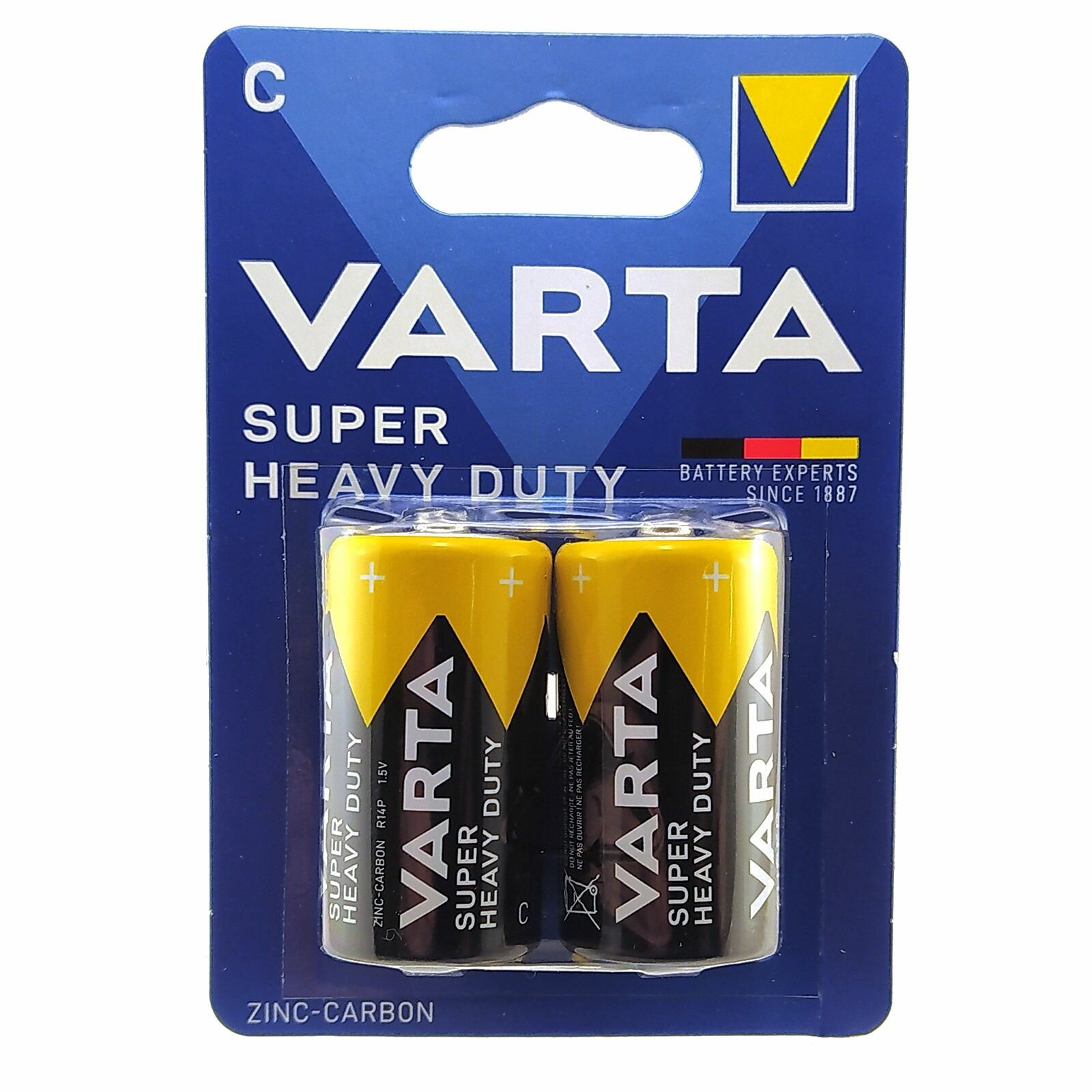 Батарейка (2шт) солевая VARTA R14 C SuperLife 1.5В