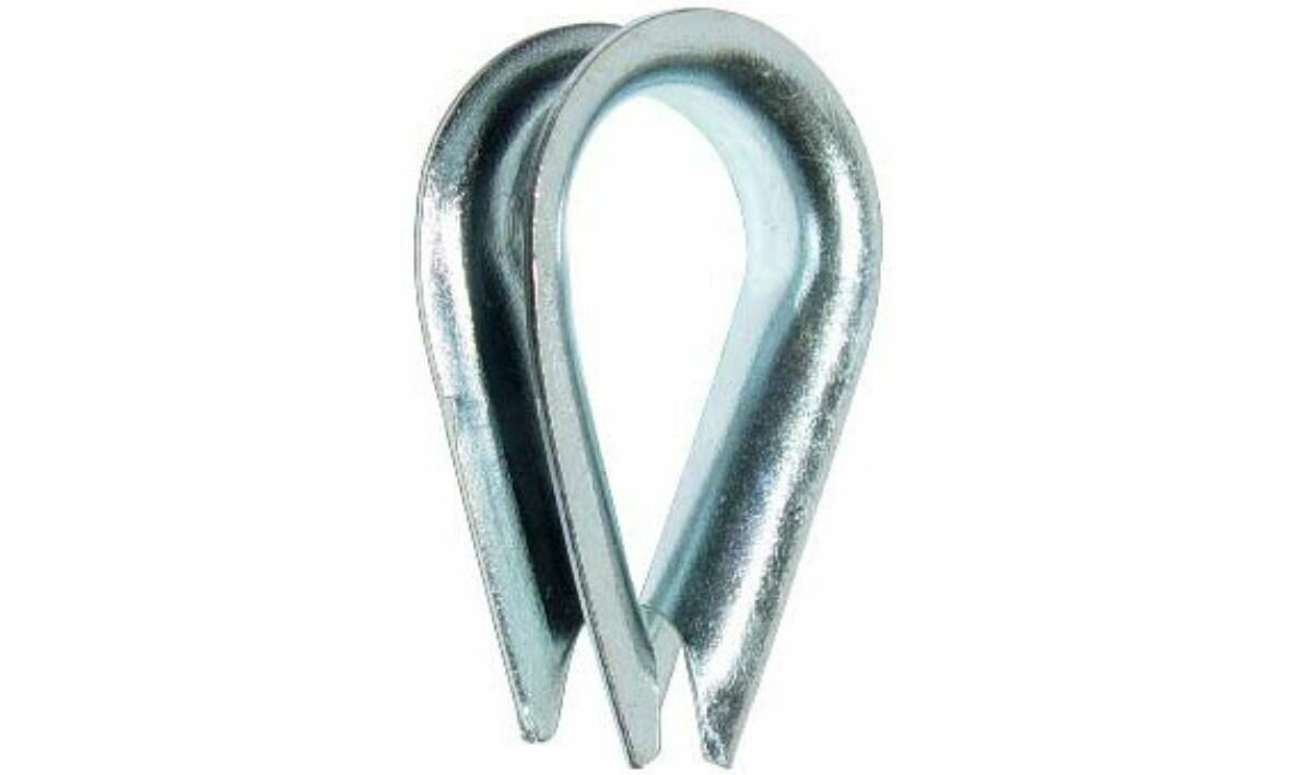 Коуш для троса DIN 6899 4 мм оцинкованный