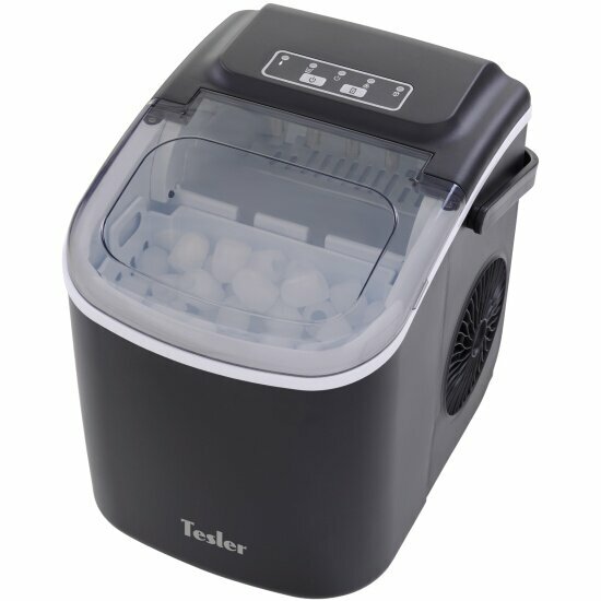 Льдогенератор Tesler "ICM-1201", настольный, пальчиковый лед, черный, 1.3л