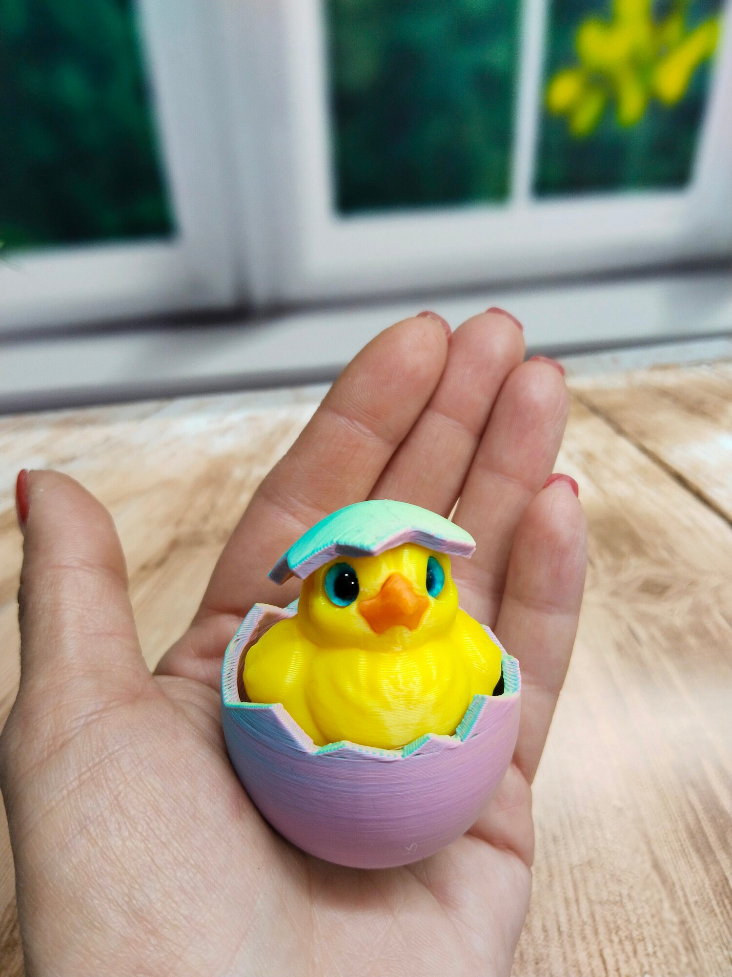 Цыпленок кликер фиджет антистресс подарок радужный