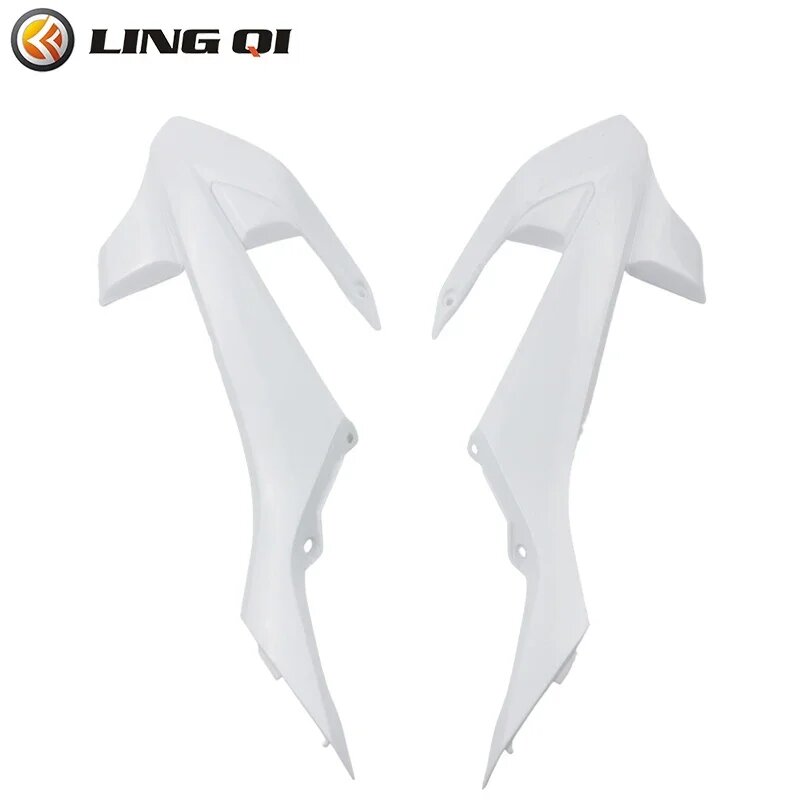 LING QI мотоциклетный боковой брызговик, обтекатель корпуса, пластиковый чехол, комплект крыльев для Китая, KT50, мини-грязевой питбайк, SENIOR JUNIOR Белый, белый