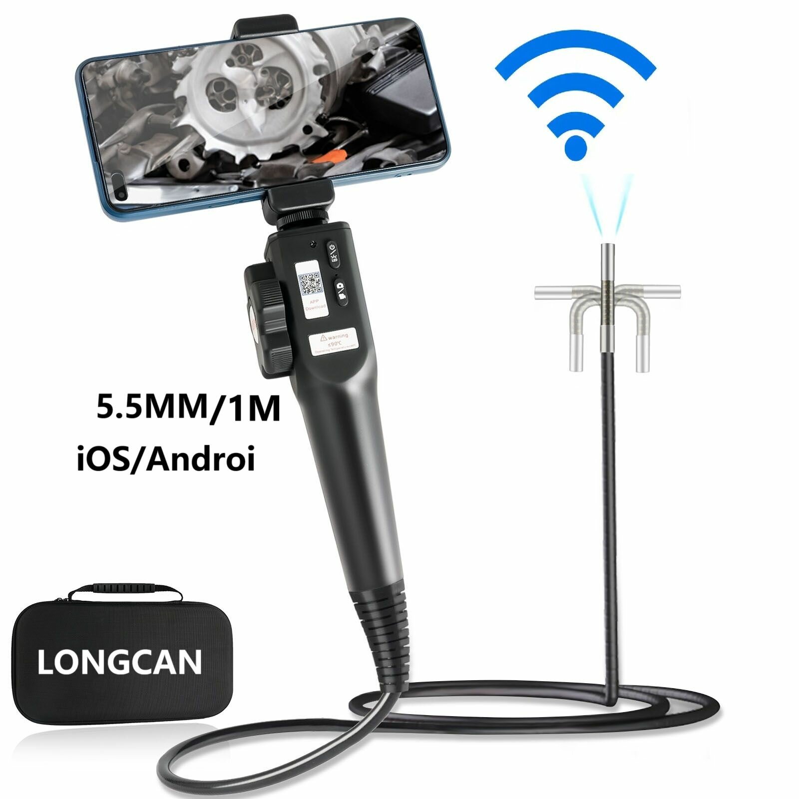 Видеоэндоскоп/5,5 мм/1280X720/общее рулевое управление на 360