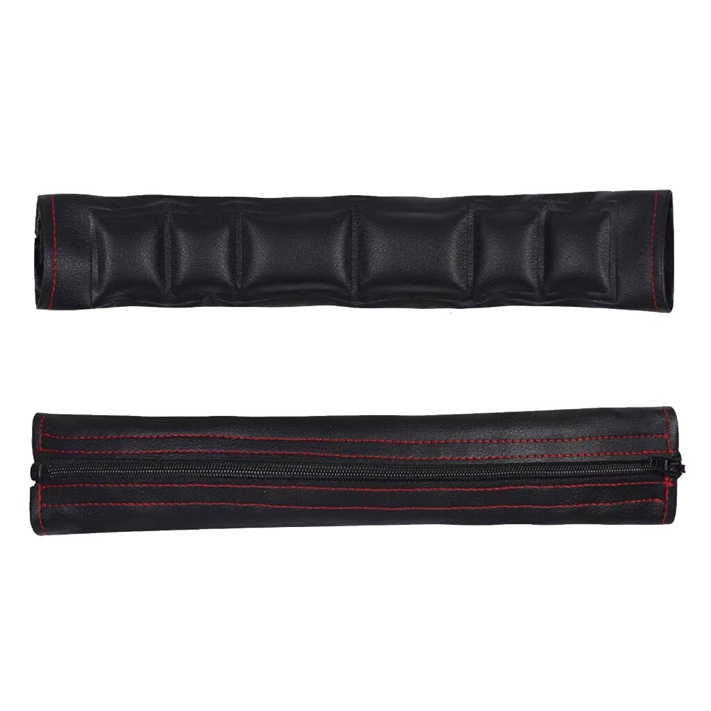 Подходит для кожаного чехла на оголовье Kingston HyperX Hurricane 3 Blackhawk S Alpha с застежкой-молнией — черно-красный.