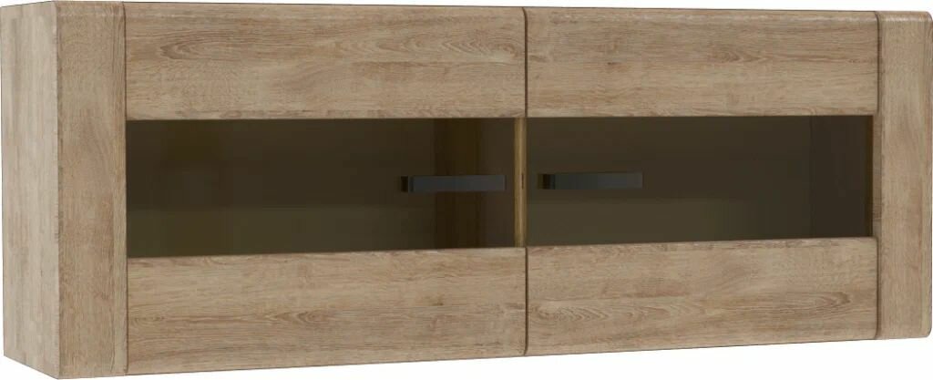 Антресоль Бьянка дуб Баррик ширина 120 см ЛДСП для спальни для гостиной настенная