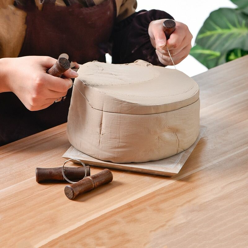 Стальной Резак для Глины с Точной Резкой, Проволока для Керамики DIY и Гжельской Техники,1, A1, белый