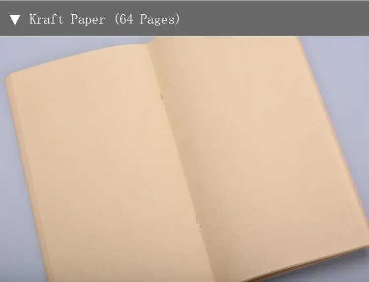 Fromthenon Бумаги для путешественника блокнота Large Standard Size, Kraft Blank