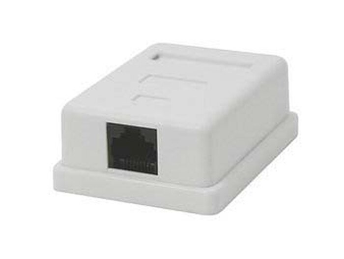 Внешняя экранированная розетка Cablexpert NA212 RJ-45 кат.5e внешняя 1 порт 110&Krone