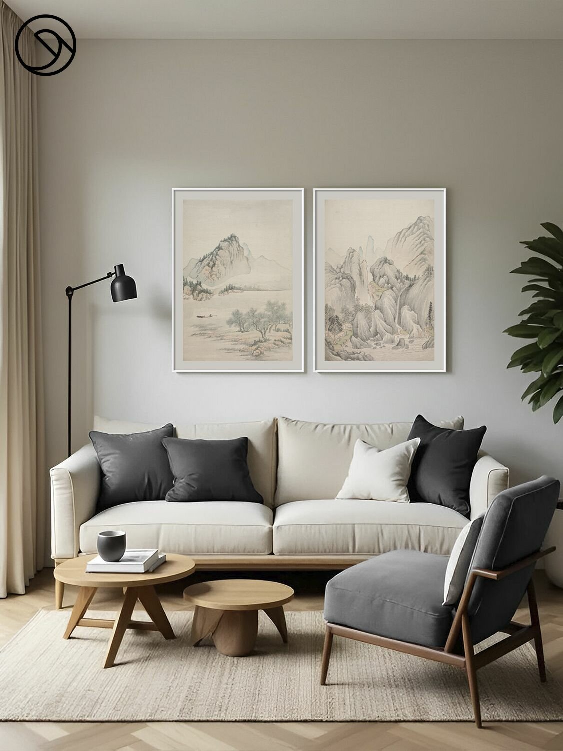 Набор постеров в рамках 50х70 Postermarkt, №30