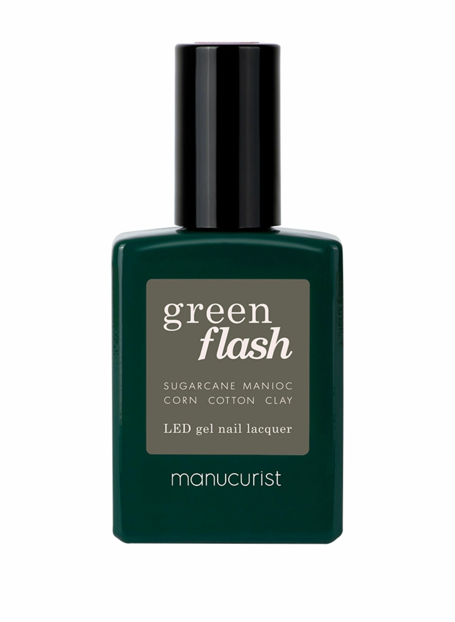 Manucurist Лак для ногтей GREEN FLASH - LED NAIL LACQUER KHAKI
