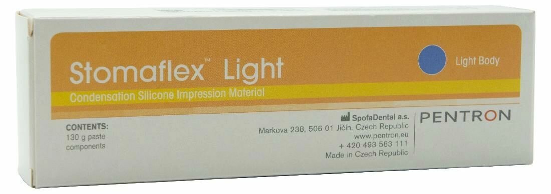 Слепочная масса силиконовая Стомафлекс Лайт, 130 г, коррегирующий слой низкой вязкости
