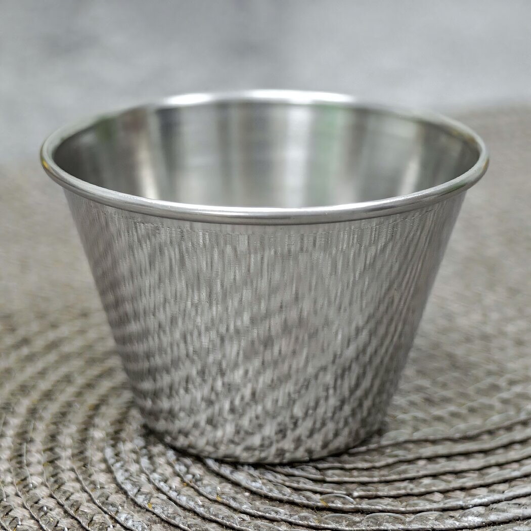 Соусник из нержавеющей стали 105 мл, 7х4,7 см, для удобной сервировки