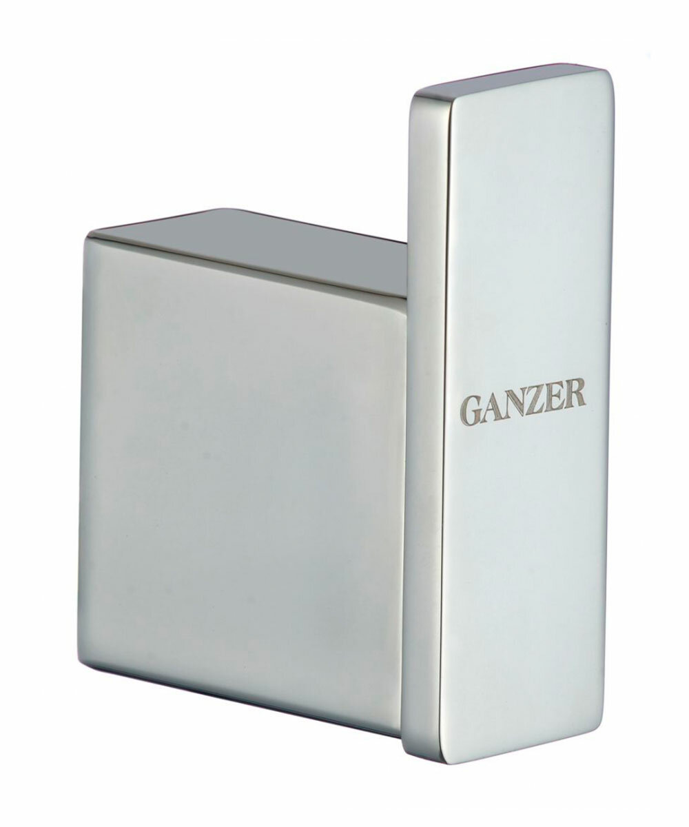 Одинарный настенный крючок из латуни от бренда Ganzer GZ88151 хром