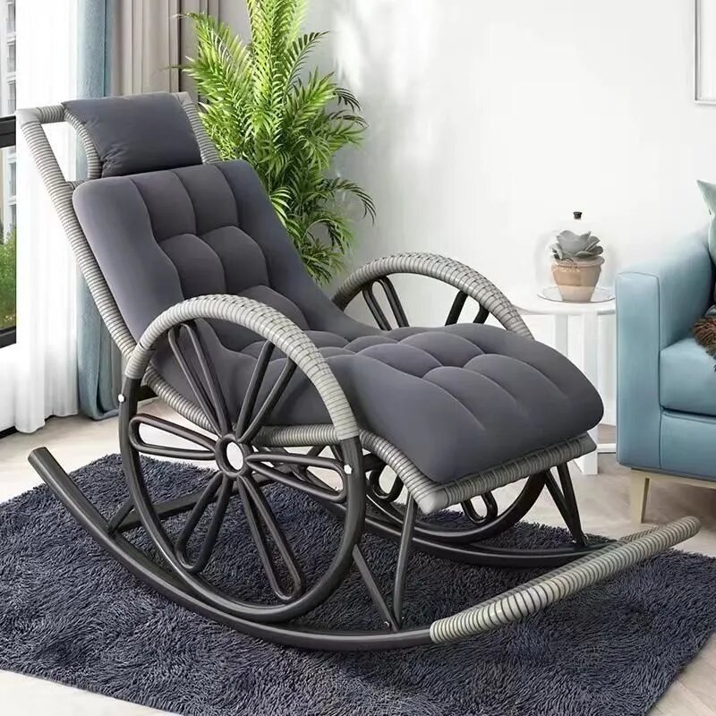 Шезлонг, Искусственный ротанг (пластик),180х58х90см