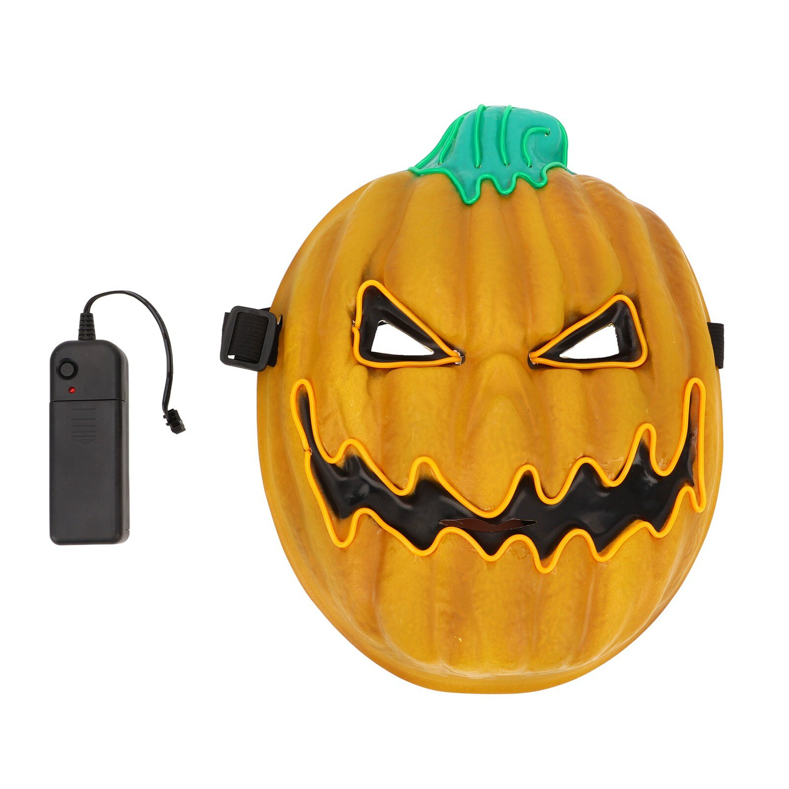 Маска-тыква на Хэллоуин с 3 режимами подсветки, светодиодная, необычная, страшная, для вечеринки, подходит для взрослых, детей, мужчин и женщин.