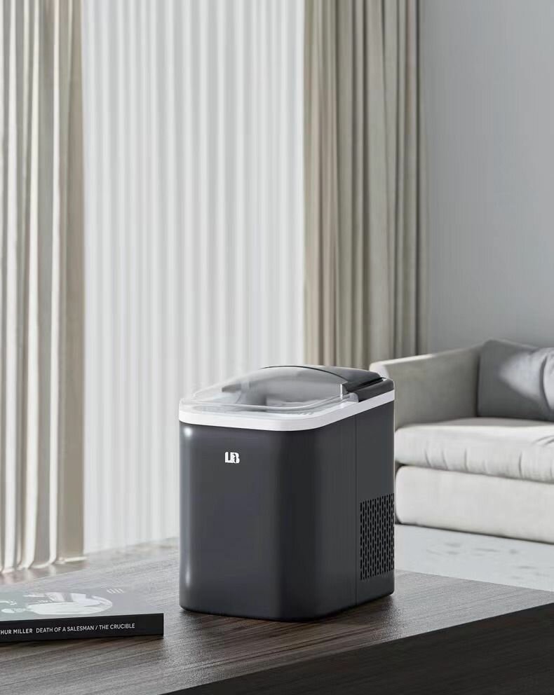 Льдогенератор, ледогенератор для дома, бытовой, для льда черный