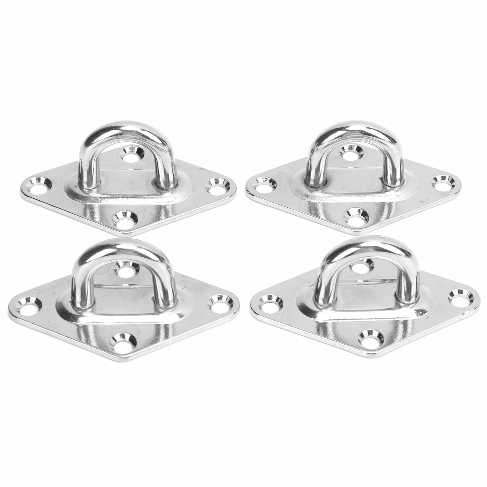 4 шт. 8 мм кольцевые пластины ромбовидной формы, потолочные крючки, скобы, липучки, морская фурнитура, яхтенные аксессуары