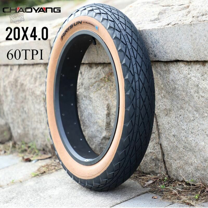 Chaoyang ARISUN Велосипедные шины 20x4.0 60TPI Электровелосипеды Городские толстые шины стальные кольца 1450g