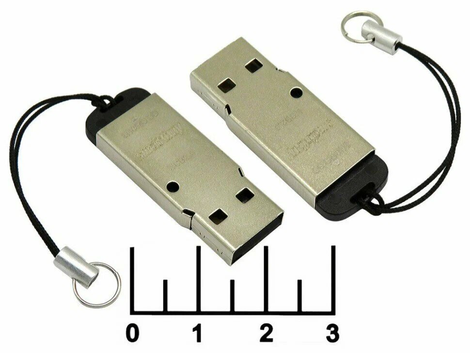 Кардридер SmartBuy 707-k, внешний, для карт microSD, USB 2.0