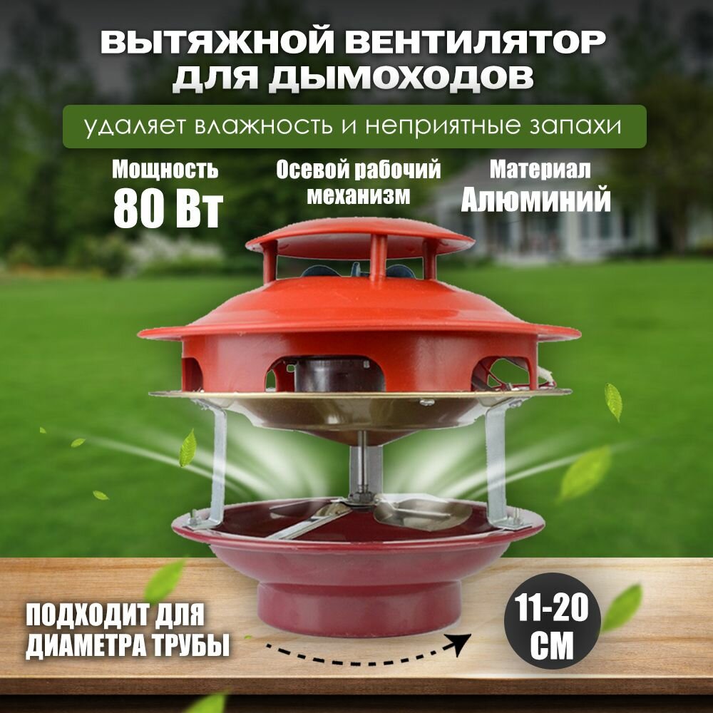 Вентилятор вытяжной от задымленности, газа, пара, влажности