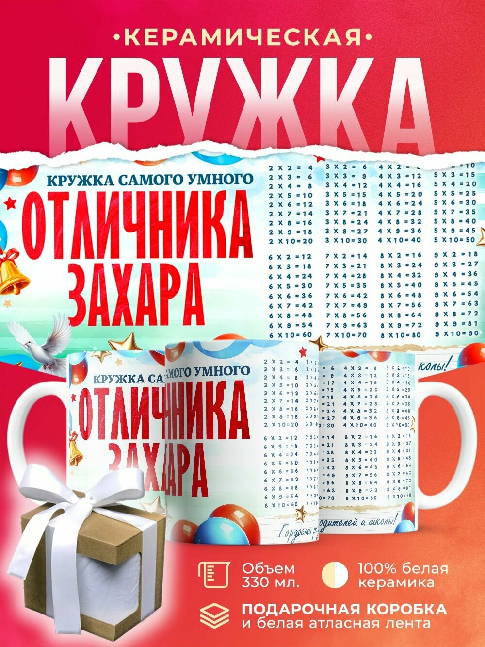 Кружка самого умного отличника Захара / 330 мл