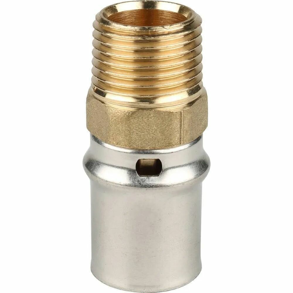 Переходник с наружной резьбой 1/2"х20 для металлопластиковых труб прессовой италия