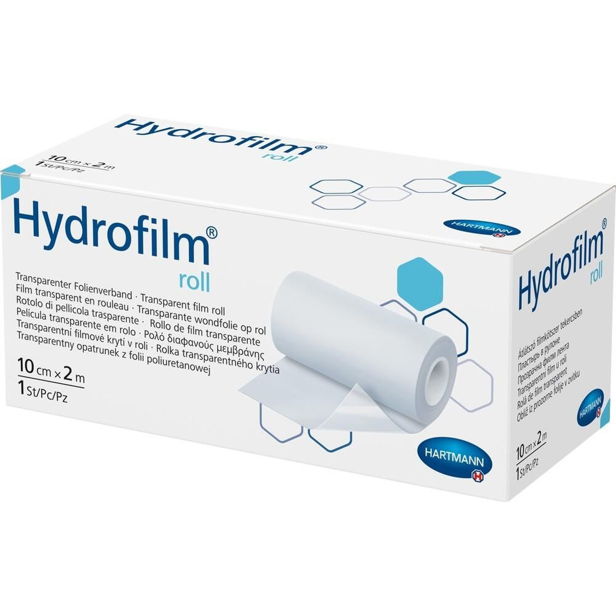 Пластырь Hydrofilm Roll (Гидрофилм ролл) из прозрачной пленки в рулоне, 10cм x 2м, 1 шт