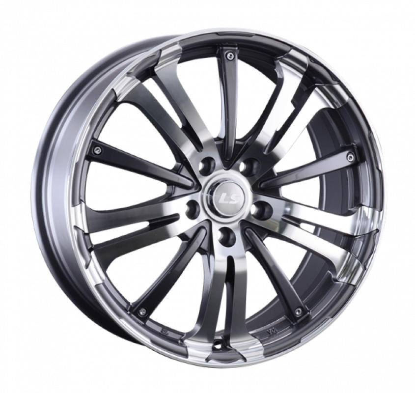 Диск колесный LS Wheels 955 7,0x16 4x100 Dia60.1 ET40 цвет GMF (темно-серый, полировка)