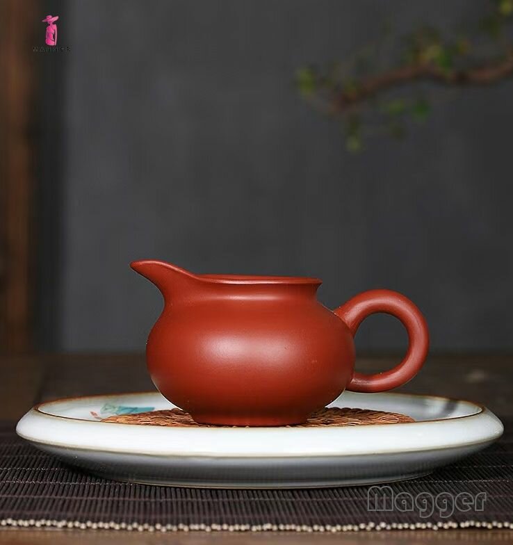 Чахай "Круг" 370 мл для китайской чайной церемонии стеклянный сливник для равномерного заваривания чая