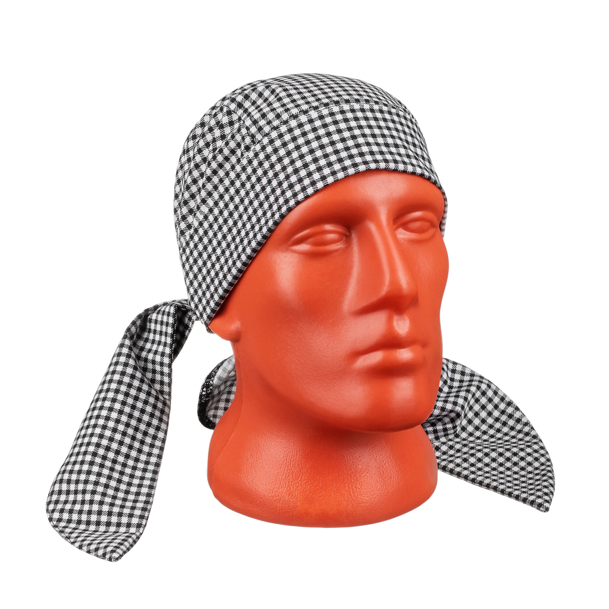 Бандана DECORATOR, унисекс, всесезонная, размер one size, цвет черно-белая клетка