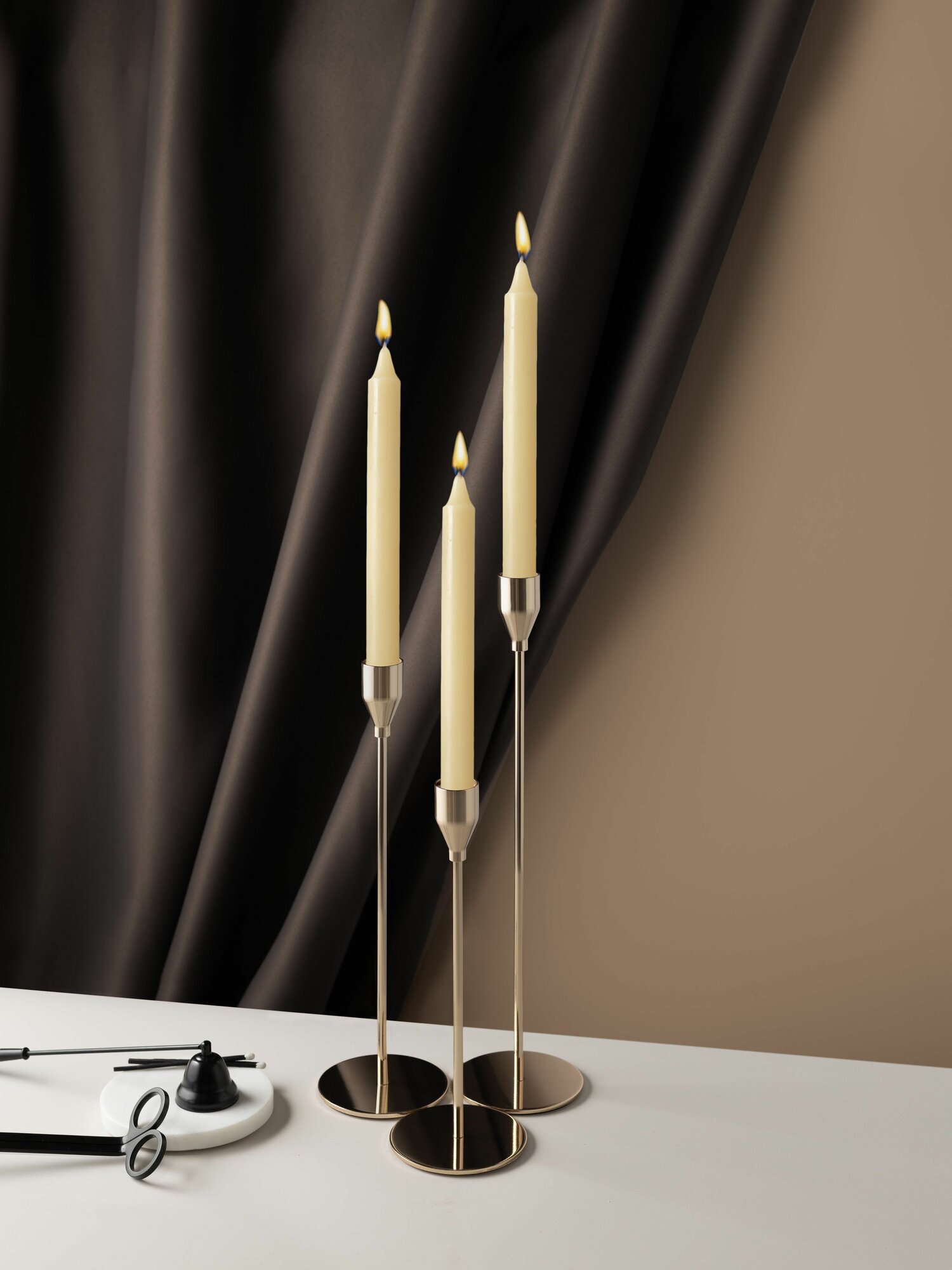 Свечи хозяйственные для подсвечника 23 штуки, высота 25 см, хлопковые фитили