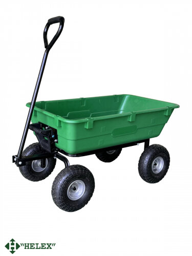 Тележка-самосвал Helex садовая зеленая G202