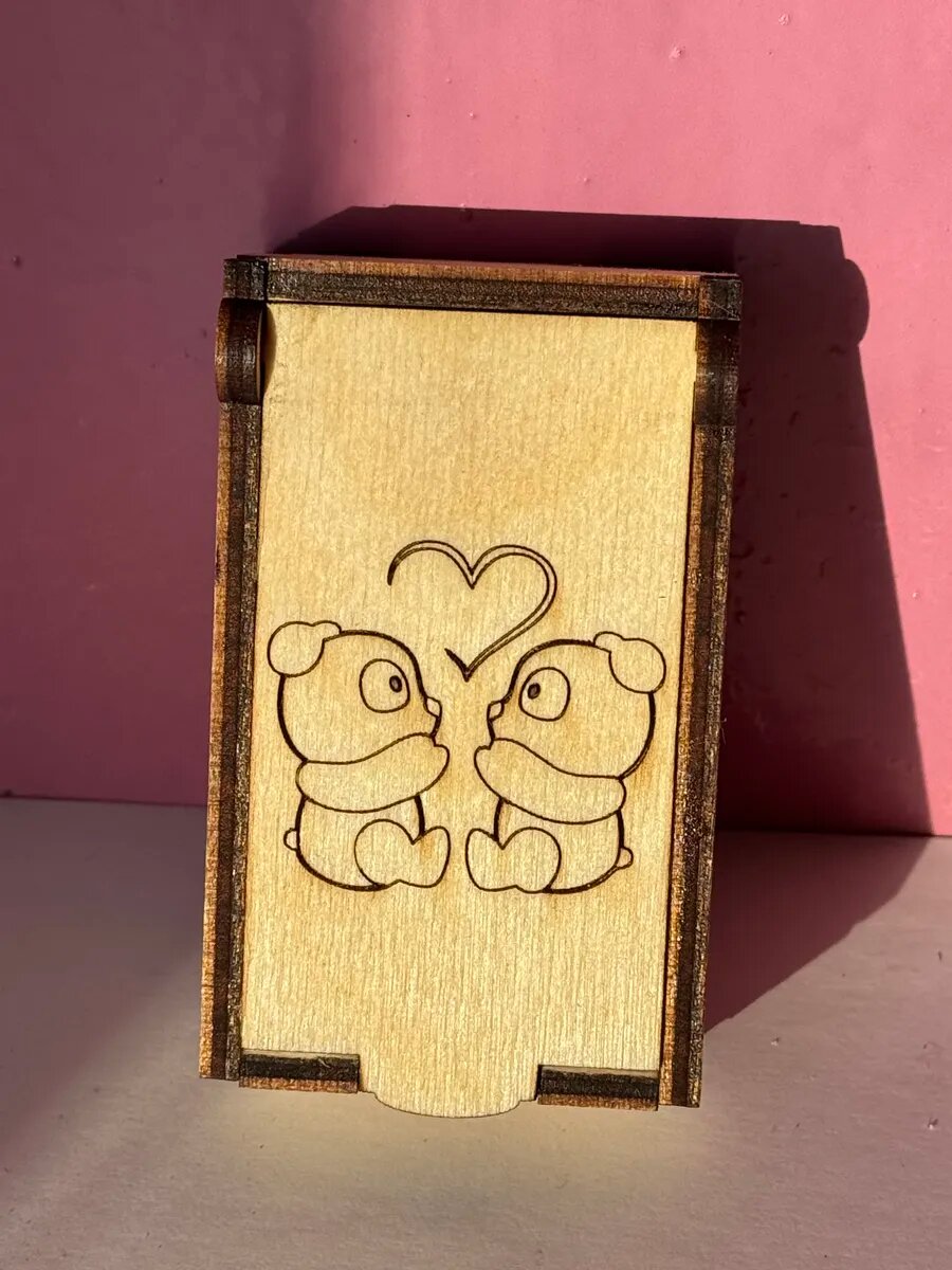 Подарочная коробочка Влюбленные мишки