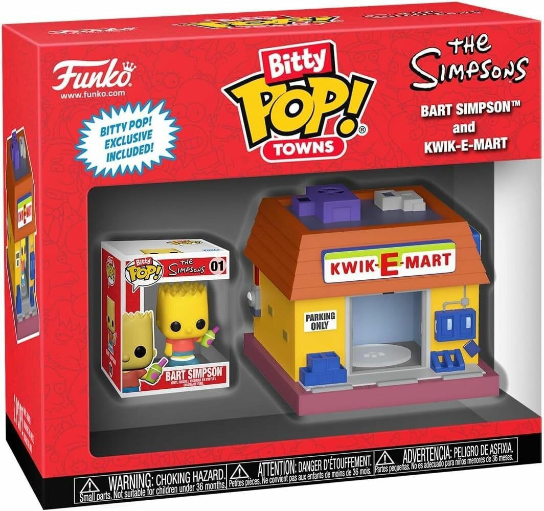 Набор Funko Pop! "Городок Барта Симпсона", фигурка и магазин, Simpsons Bart Simpson and Kwik-E-Mart