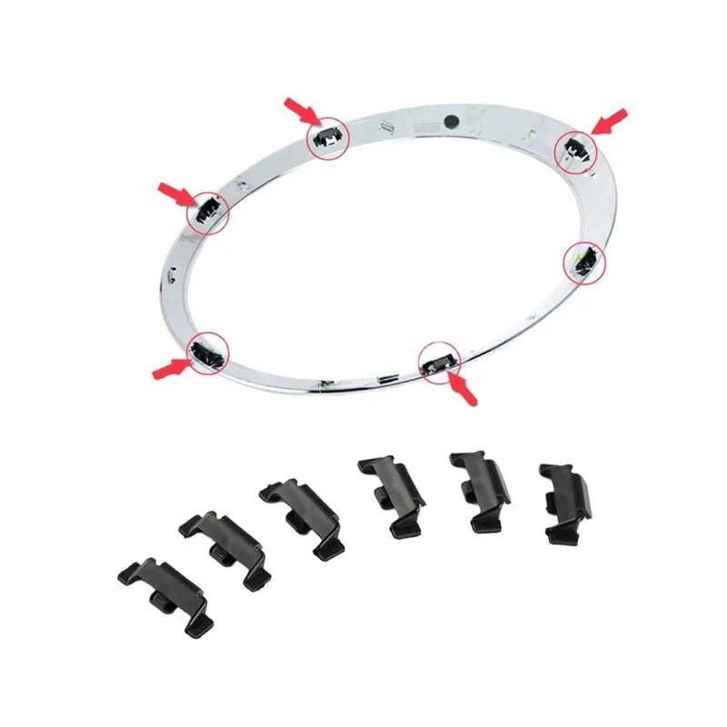 6 шт, зажим для рамки фар автомобиля, зажим для MINI, новый F54 F55 F56 F57, зажимы для передней фары Cooper S JCW GP 2752145