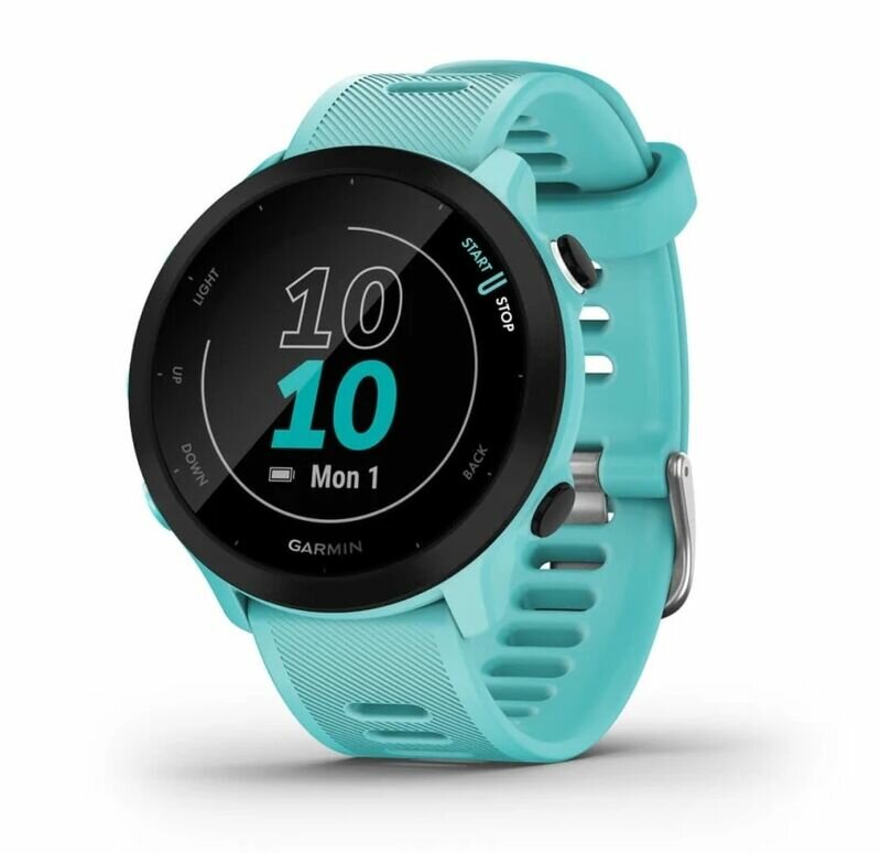 Умные часы Garmin Forerunner 55 Aqua 010-02562-12, MIP, ЧСС, WR50 (5 атм)
