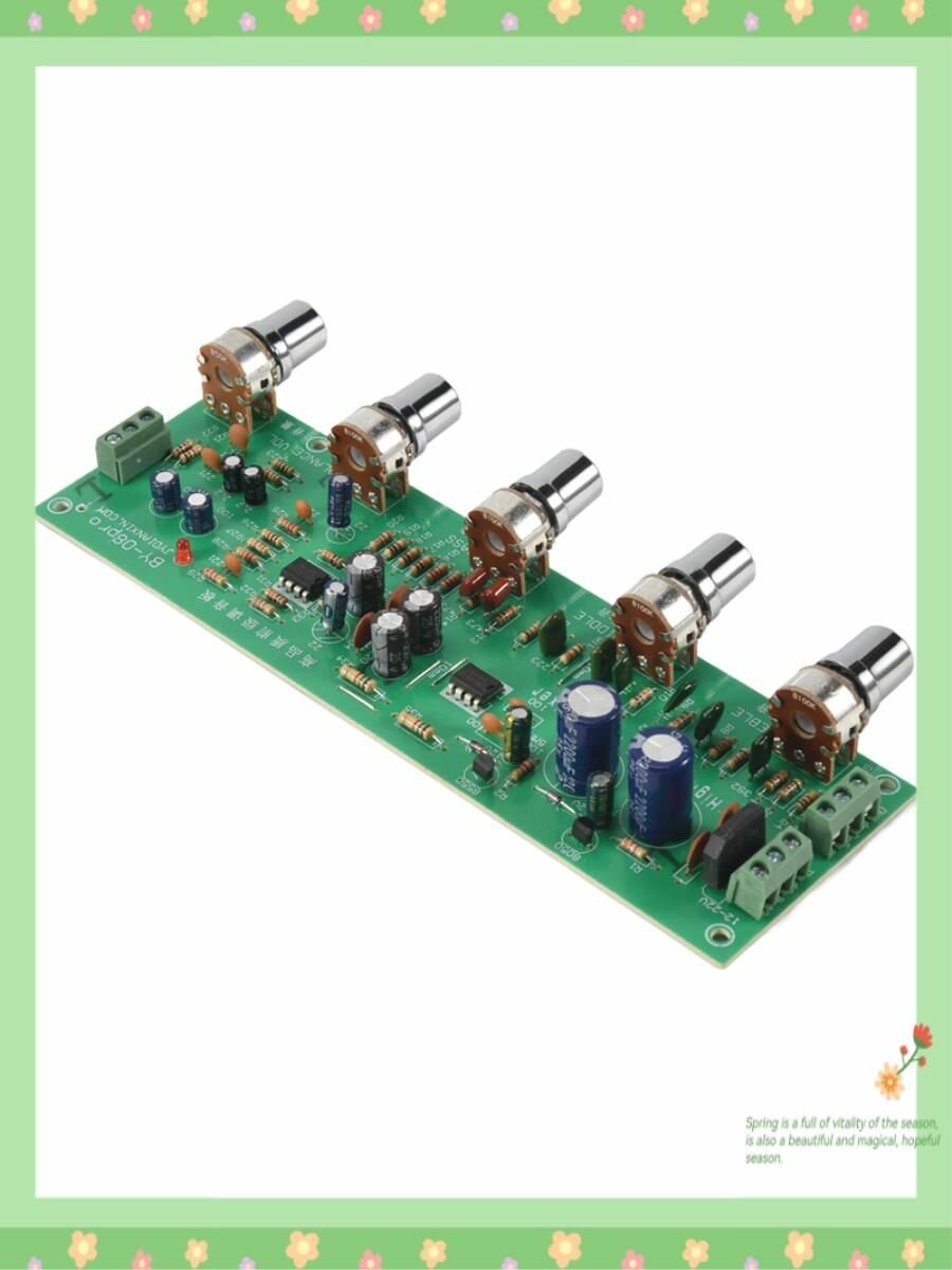 2.0 HIFI AN4558 Аудио Бас СЧ ВЧ Баланс Регулируемый аудио предусилитель Готовая плата с регулятором тембра