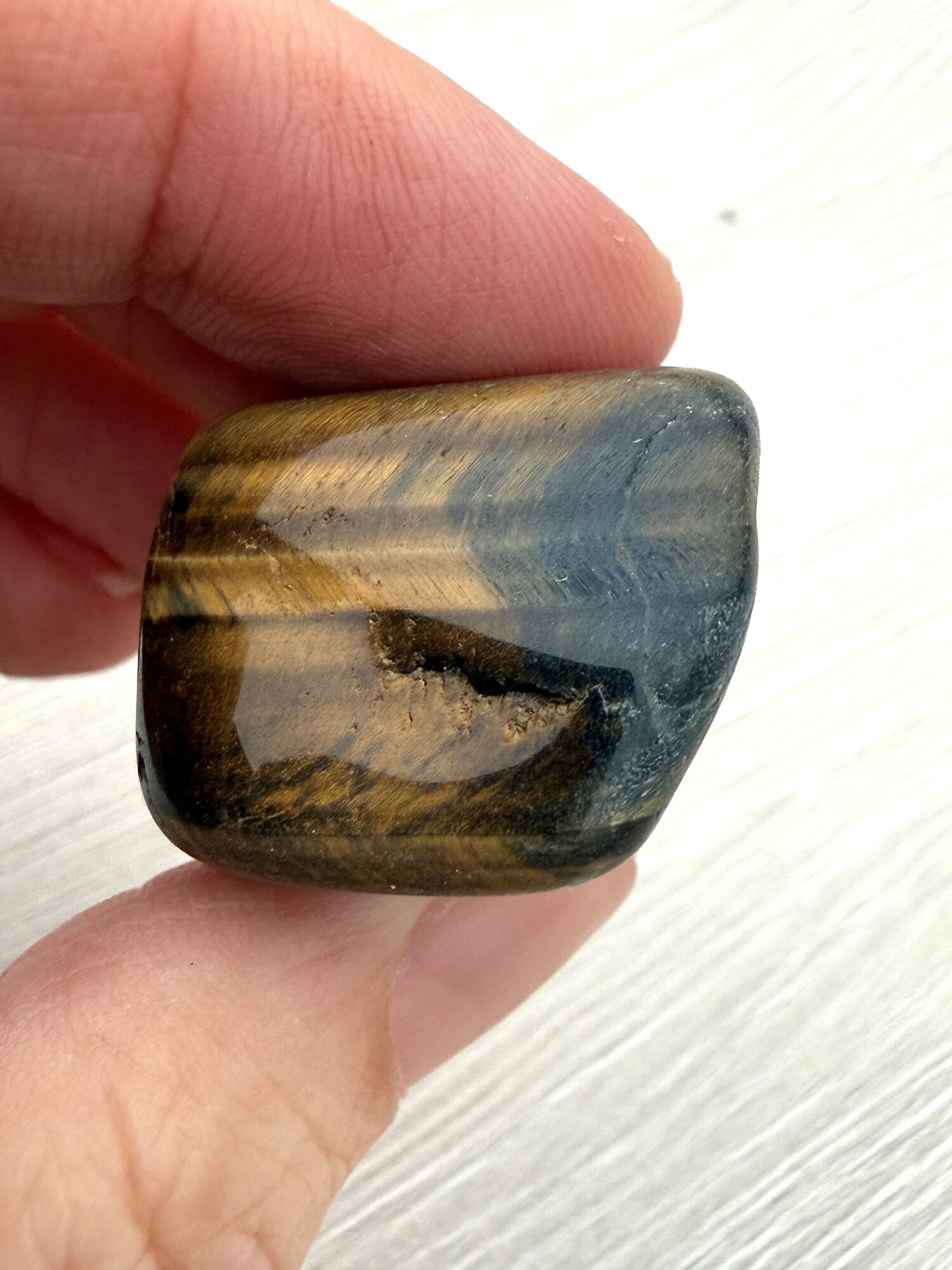 Тигрово-Соколиный Глаз, Натуральный Камень, Галтовка, 26 Грамм