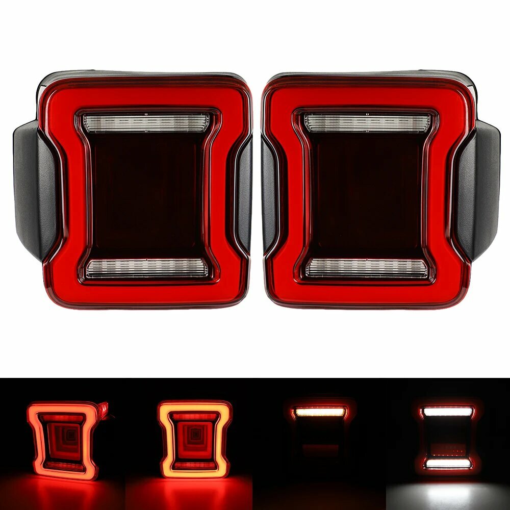 JK светодиодные задние фонари, сменные автомобильные задние фонари в сборе для Jeep Wrangler JK 2007-2018