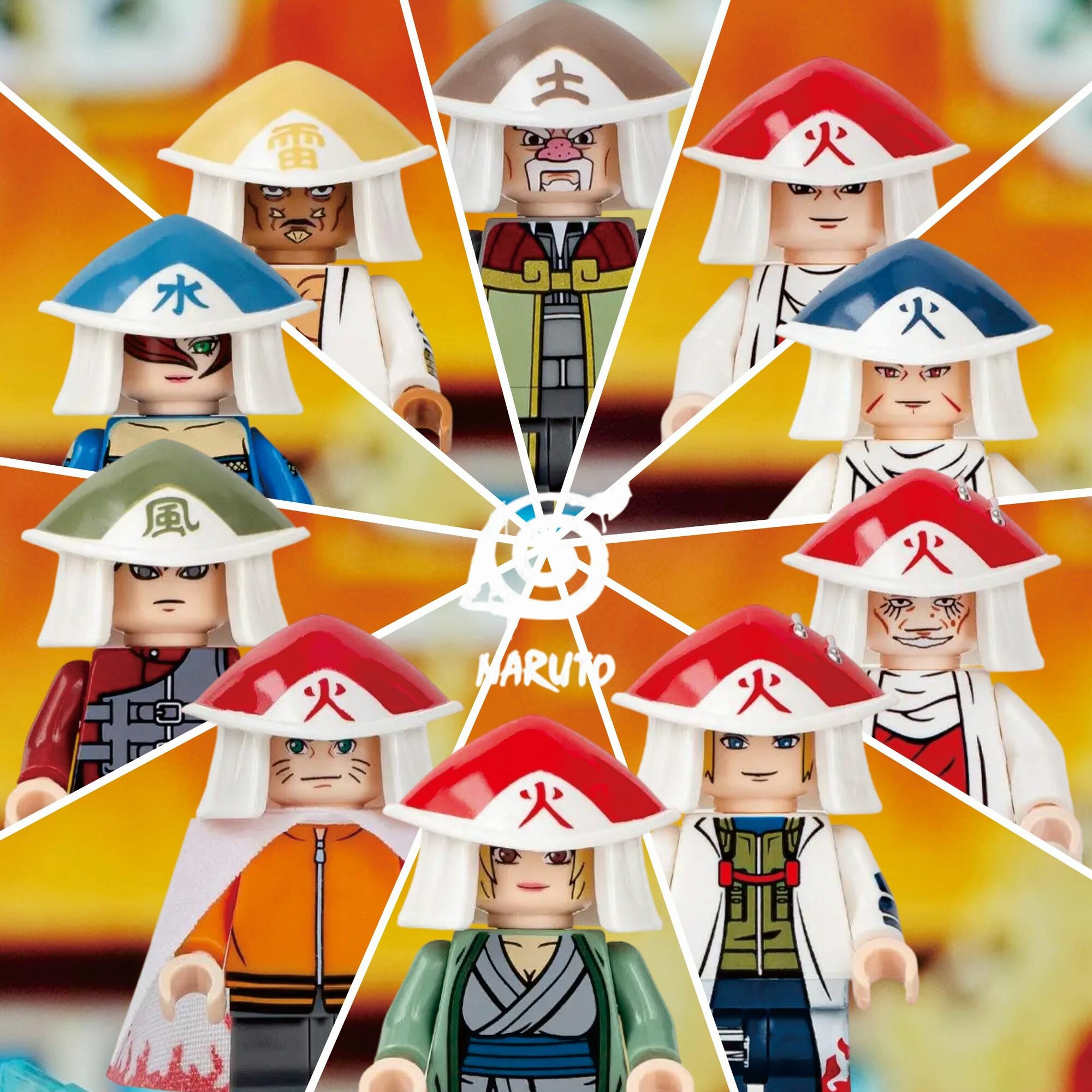 Naruto/Набор игрушки минифигурки аниме Наруто 10 шт/конструктор совместимый с лего/конструктор Наруто