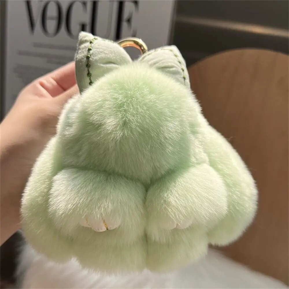Плюшевый брелок с кроликом Зеленый, Green