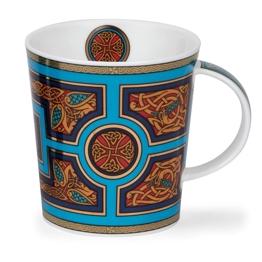 Кружка для чая и кофе Dunoon Иона Голубой Ломонд 320 мл, фарфор костяной