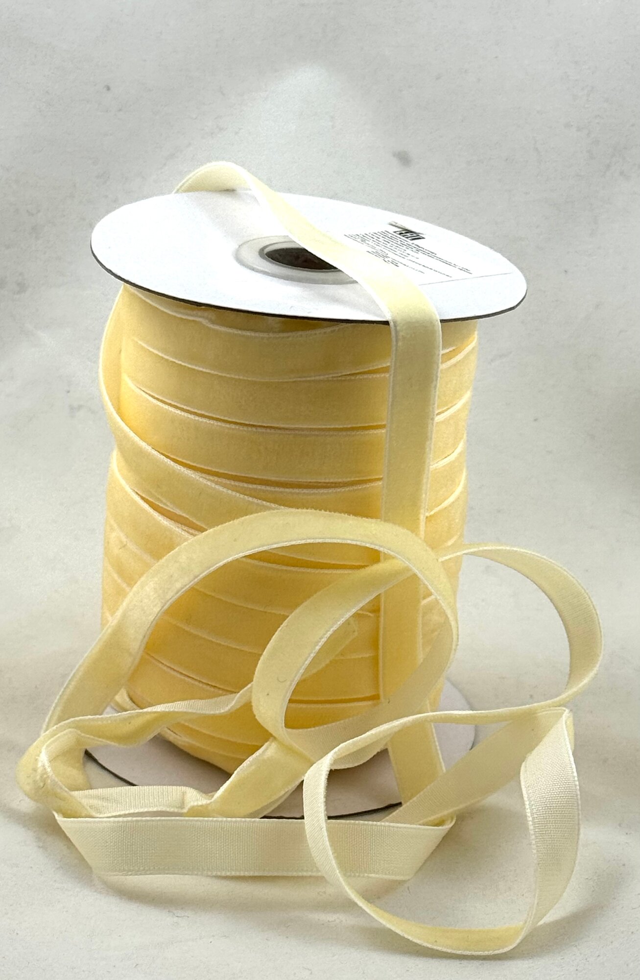 Бархатная лента BL-06. 1 см ( 5 м ) цв: бежевый