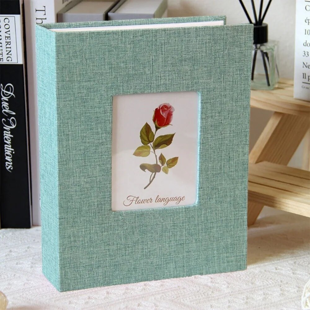 Фотоальбом Green Linen Cover 200 карманов