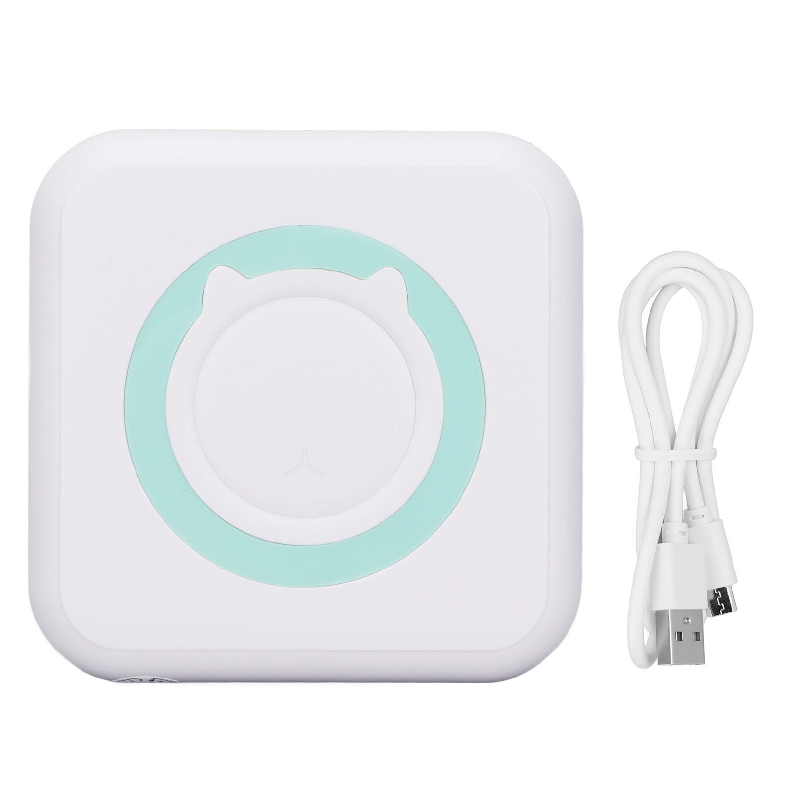 Портативный принтер 200DPI, эргономичный дизайн, беспроводное подключение, термобумага, без чернил, мини-принтер для дома и офиса, синий