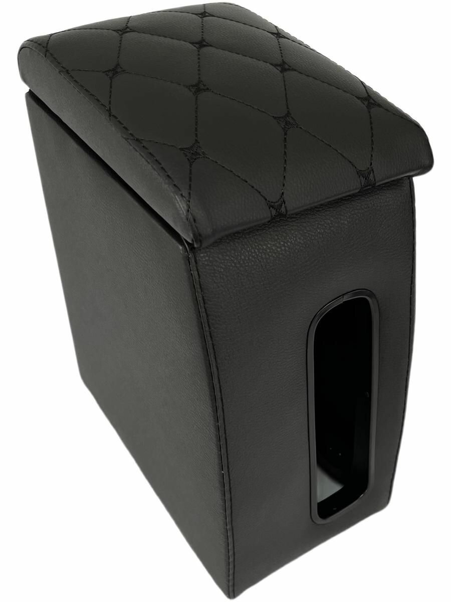 Подлокотник ВАЗ нива "euro" кожаный (черный, шов ромб), оригинал lada