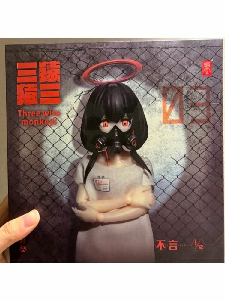 Snail Shell Three Wise Monkeys 03 Don T Say Anything 1/12 14CM Коллекция Кукольных Игрушек