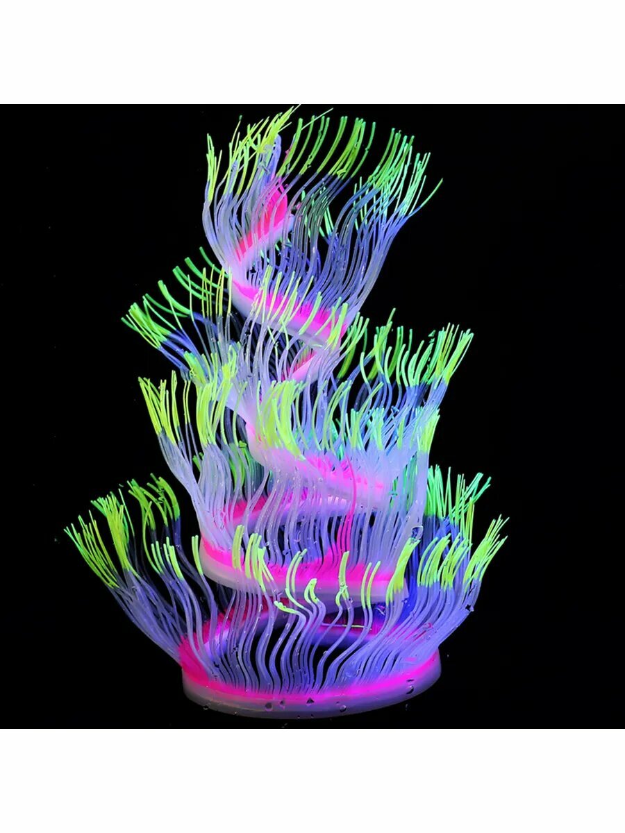 Аквариумный аквариум, искусственный силиконовый коралл,